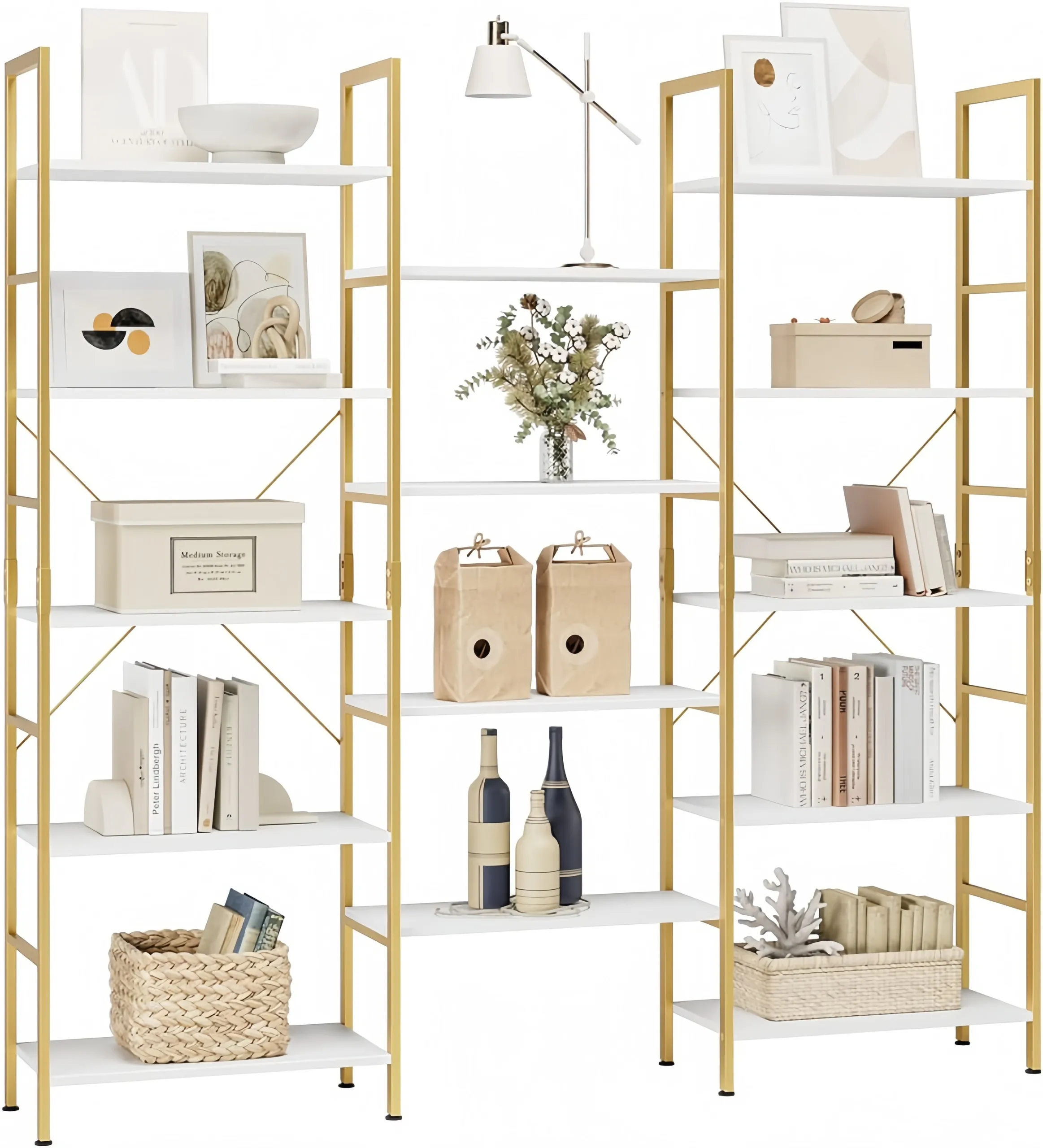 Customized Tiers Design Modern Display Rack And Metal Frame Bookshelf ...