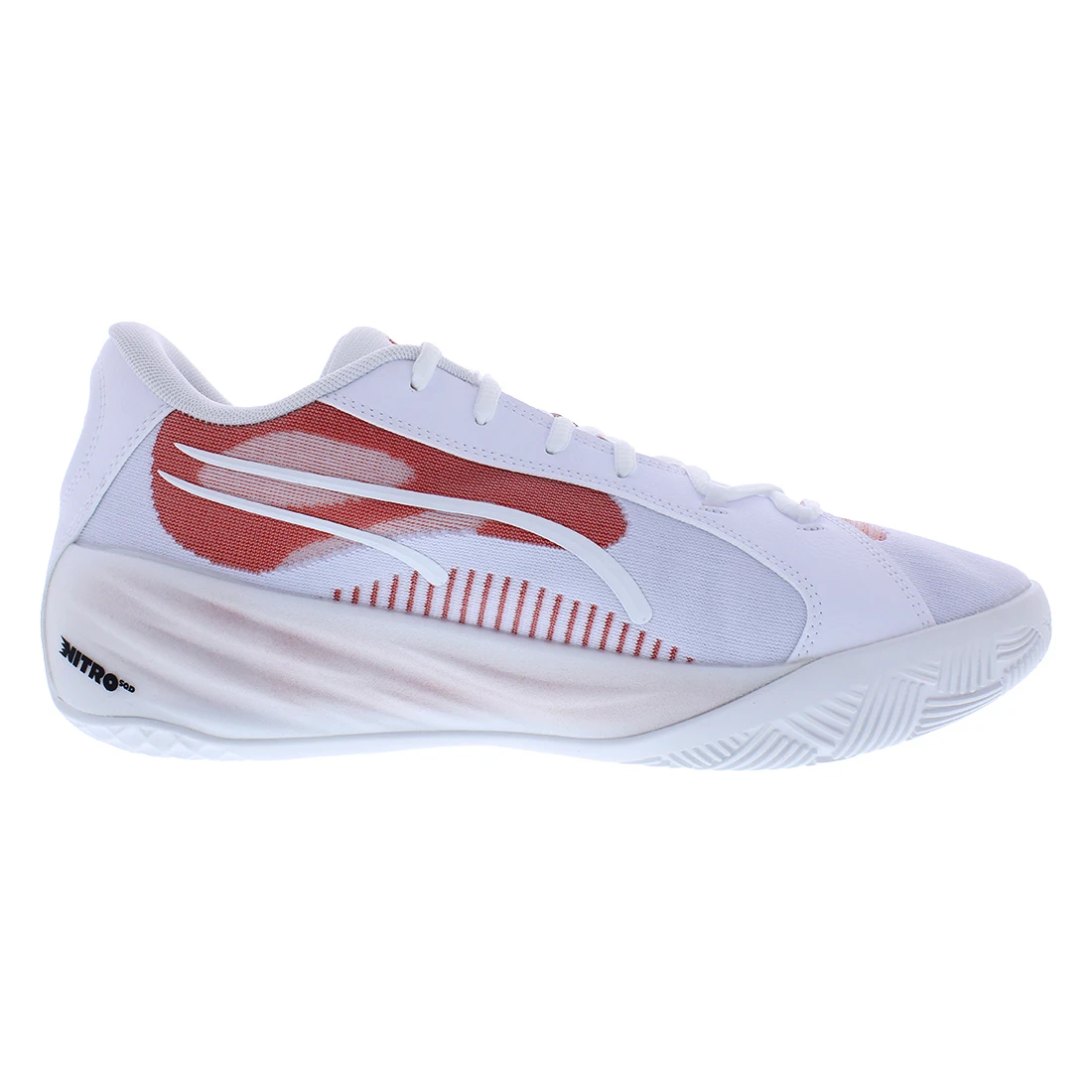 Puma All Pro Nitro Men's Basketball Shoes White/Red 100% Authentic Team ...