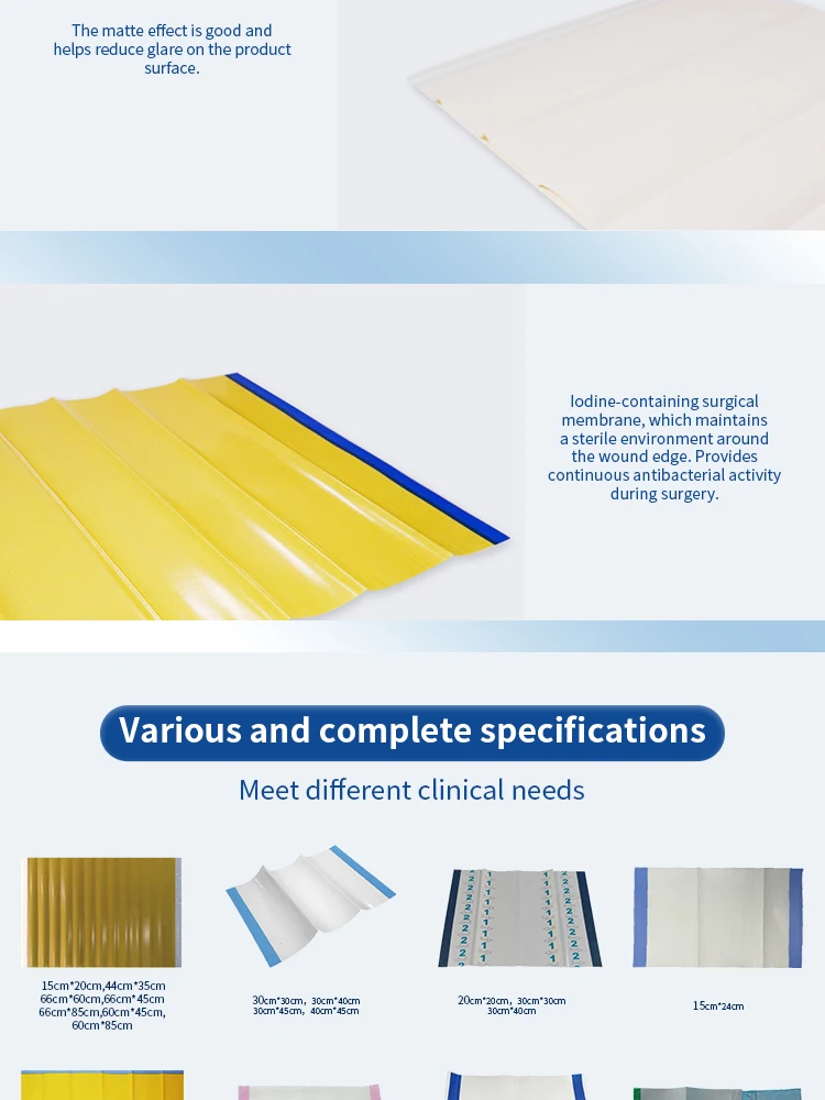 Surgical PU Film Dressing Roll Incise Drape Self-adhesive Surgical Film ...