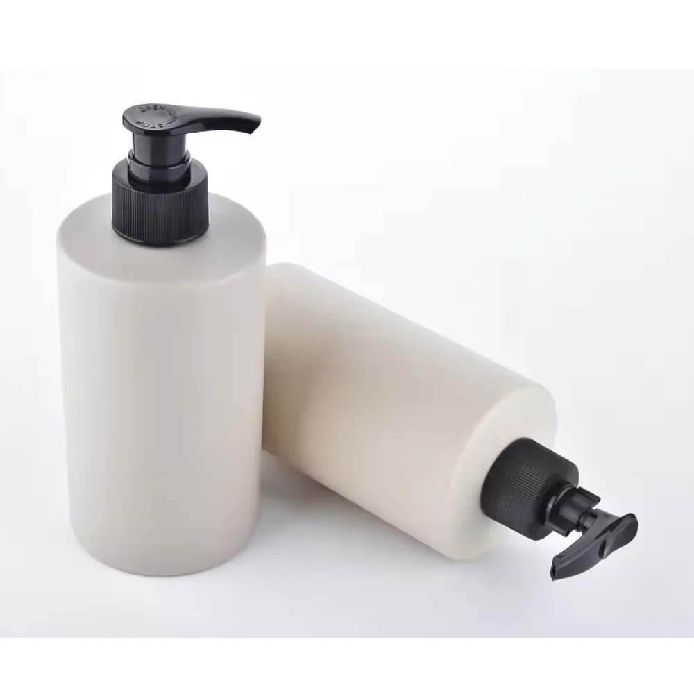 Empty Bottle Cosmetics Packaging Set Plastic Bottles For Shampoo And Conditioner With Flip Cap ...