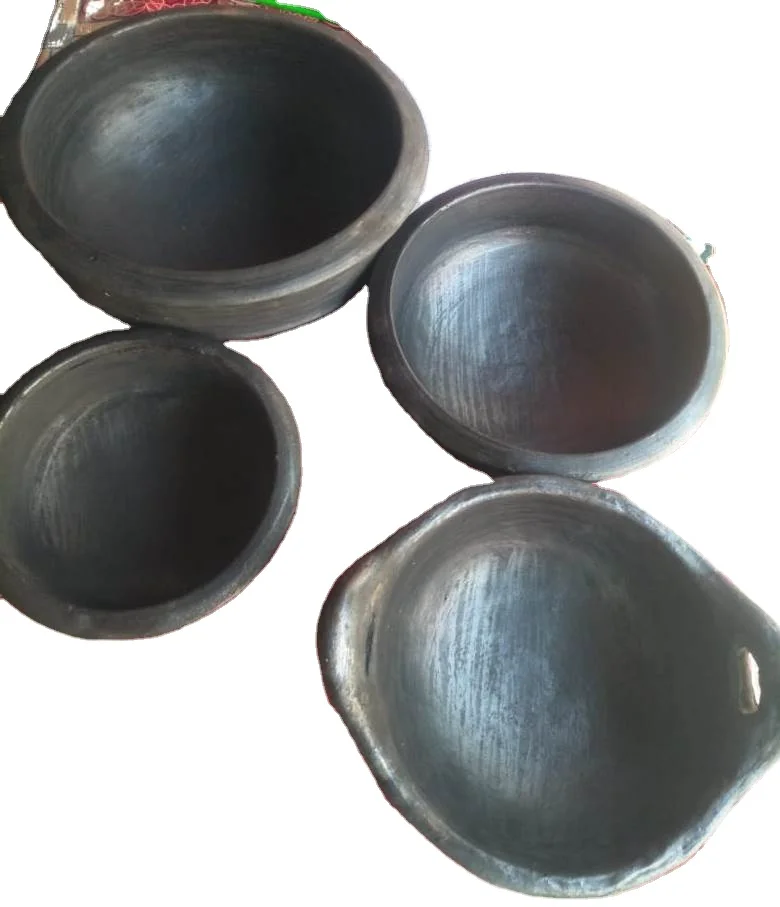 BLACK TERRACOTTA CLAY COOKING POTS CUSTOMIZED POTS KITCHENWARE ...
