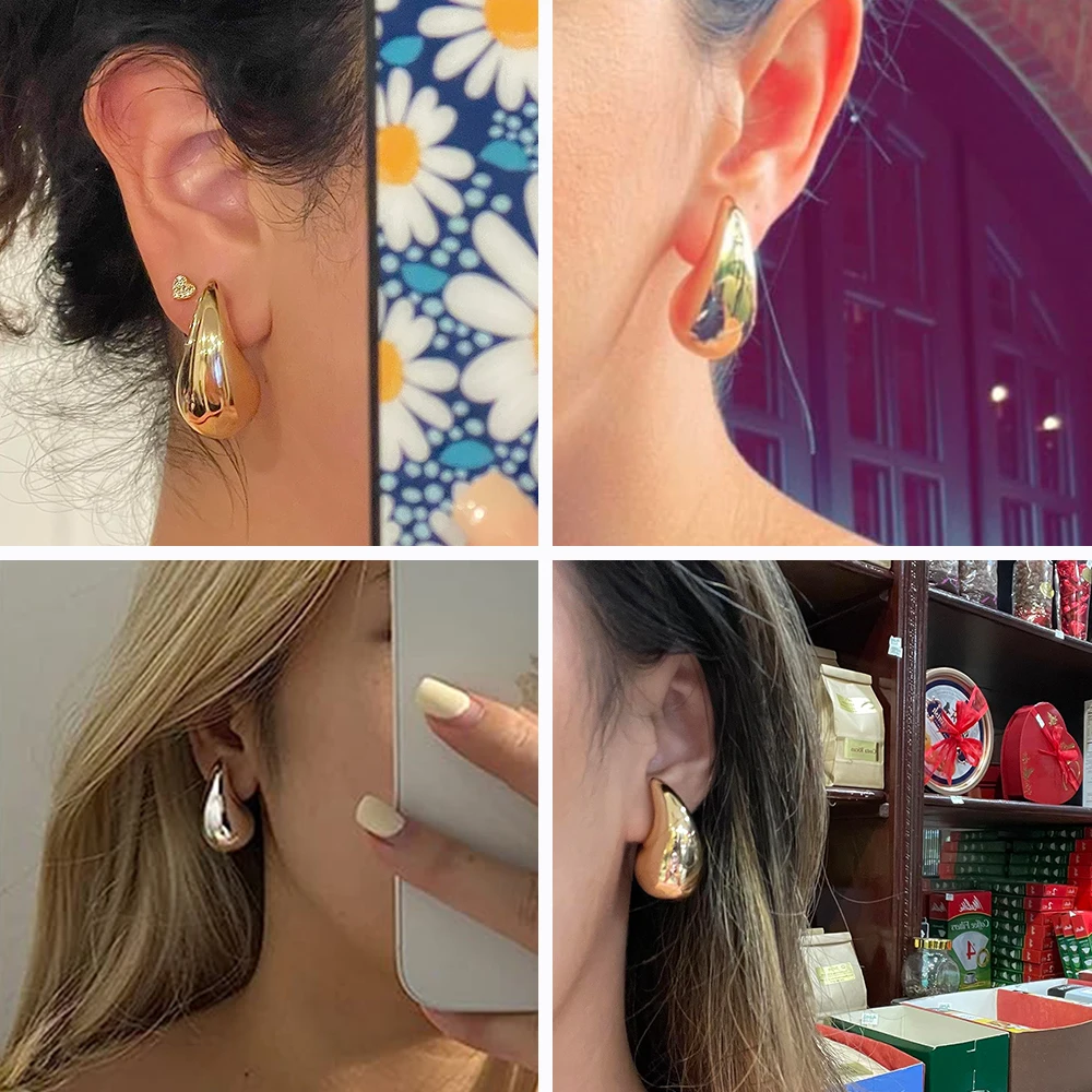 Electroformed 925 Sterling Silver Earrings with Gold Plating