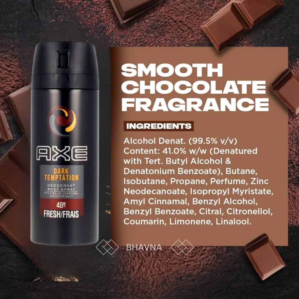 Hot Sale Original Deodorant 48h Long Lasting Dark Chocolate Fragrance ...