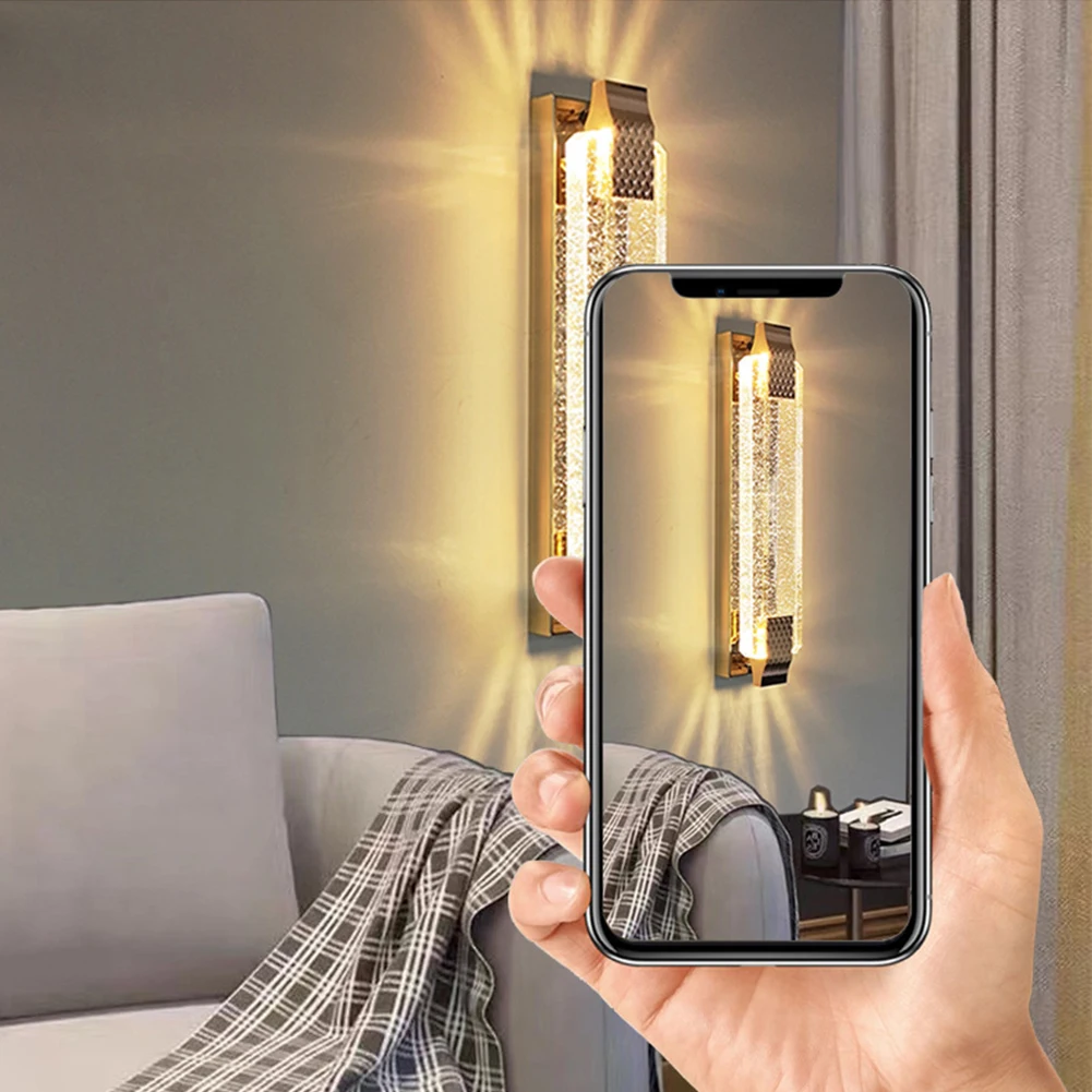 New Hot Sale Zinc Alloy Crystal Lamp Interior LED Wall Lamp Home ...