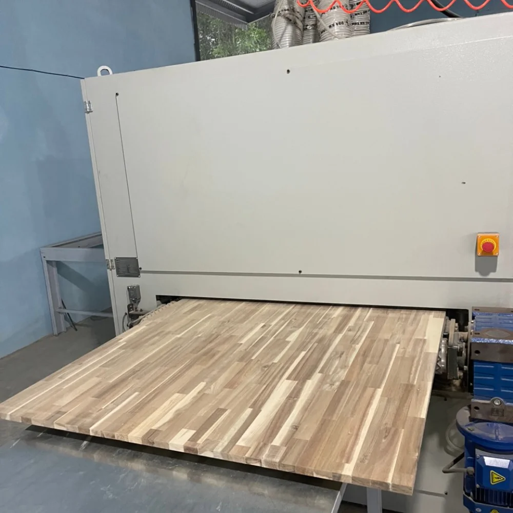 Dusk Grey Color Acacia Finger Jointed Panel Decoration Countertop ...