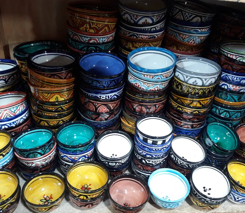 Eco-friendly Moroccan Ceramic Bowls - Handmade & Colored