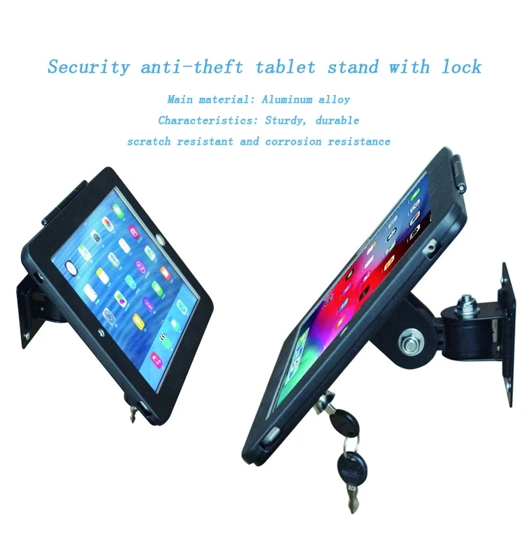 Antitheft Security Lock Tablet Swivel Bracket Holder Universal Wall ...