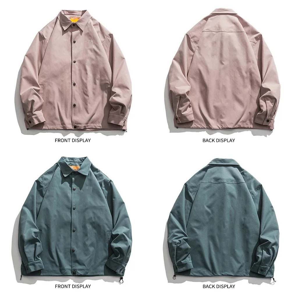 Classic Designer Work Jacket Your Own Brand Logo Button Up Light Weight ...