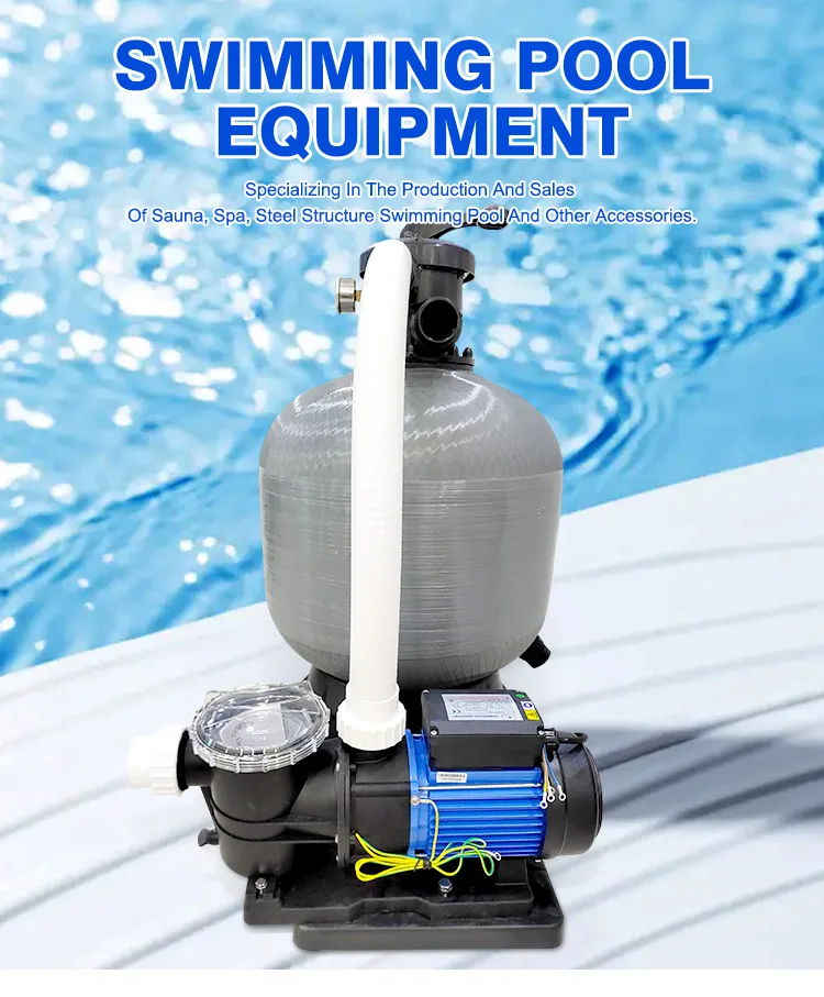 Sand Filter Filtration Pump Combo Fiberglass Automatic Backwash Pool ...