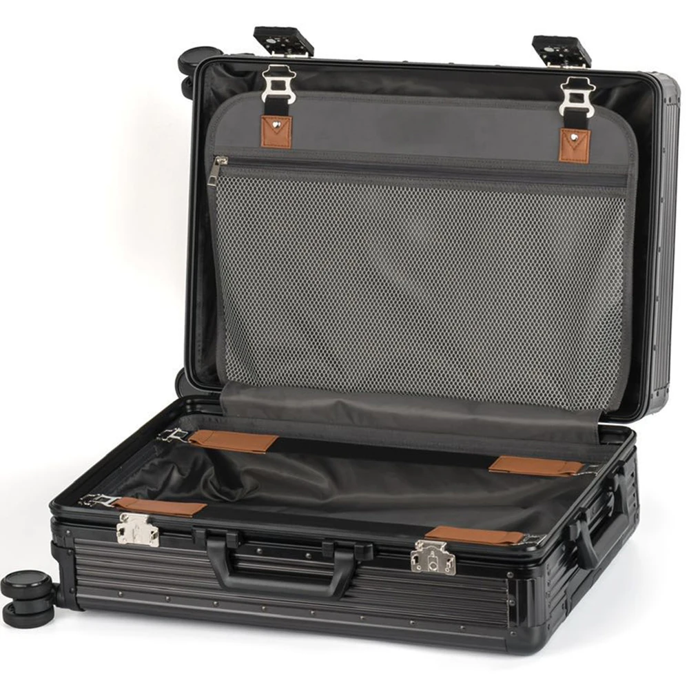 Factory Titanium Alloy Luggage Hard Suitcase With Tsa Lock Custom ...