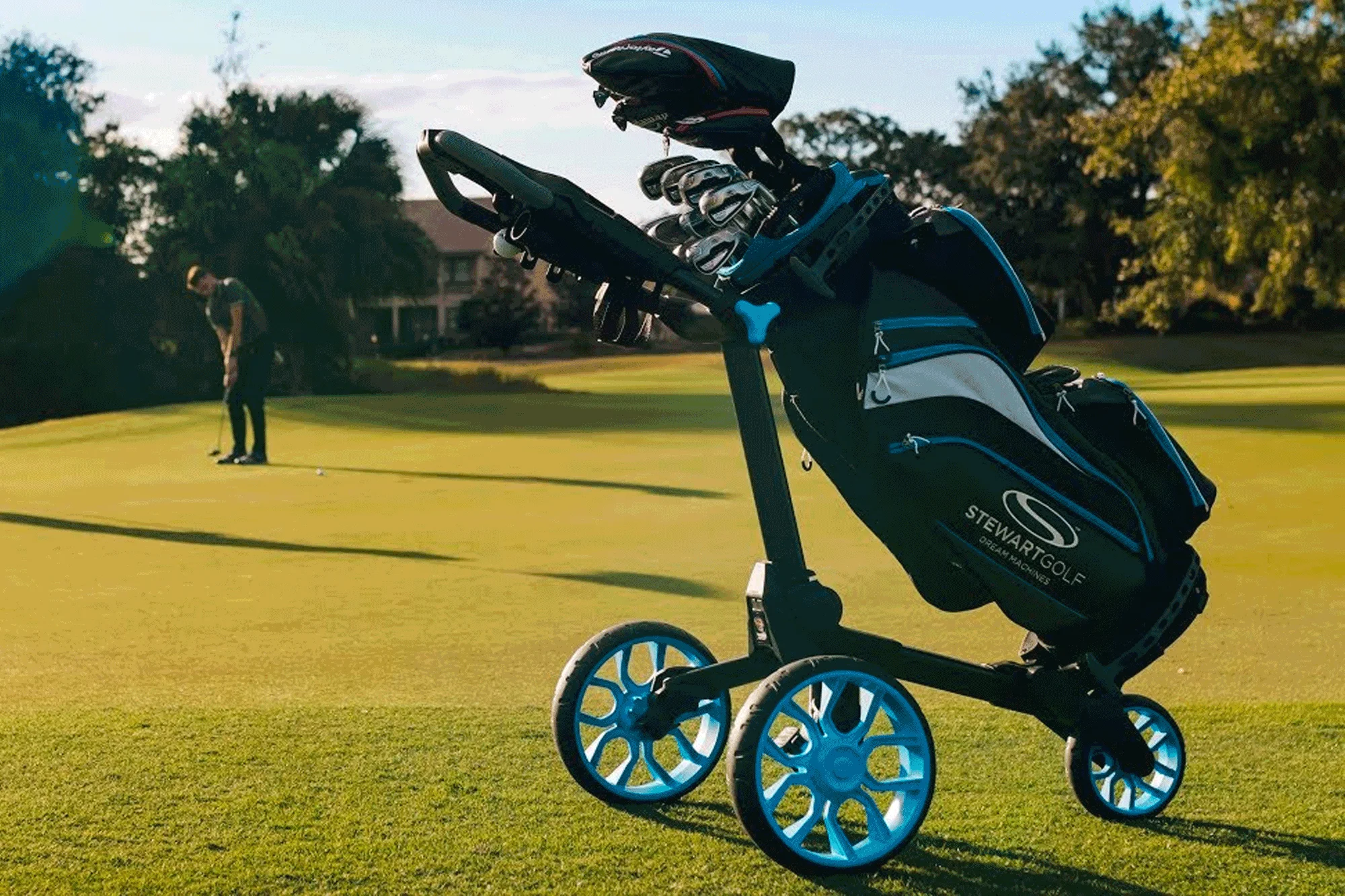 Big Sale Golf Trolley Stewart Golf X9 Follow - Signature Range Electric ...