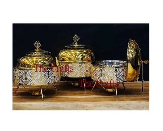 Advantageous Design Stainless Steel Chafing Dish With Gold Metal ...