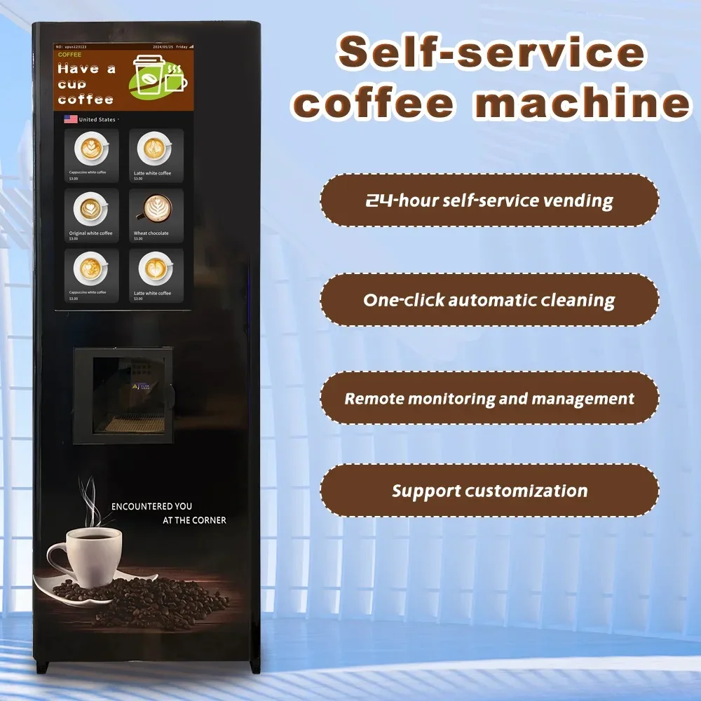 Self-Service Coffee Machine Hot and Cold Drink Tea and Coffee Vending ...