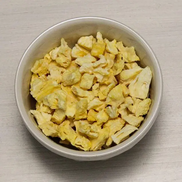 Crunchy Crispy Snacks Freeze Dried Pineapple Dice Slice Crush Cube Dry ...