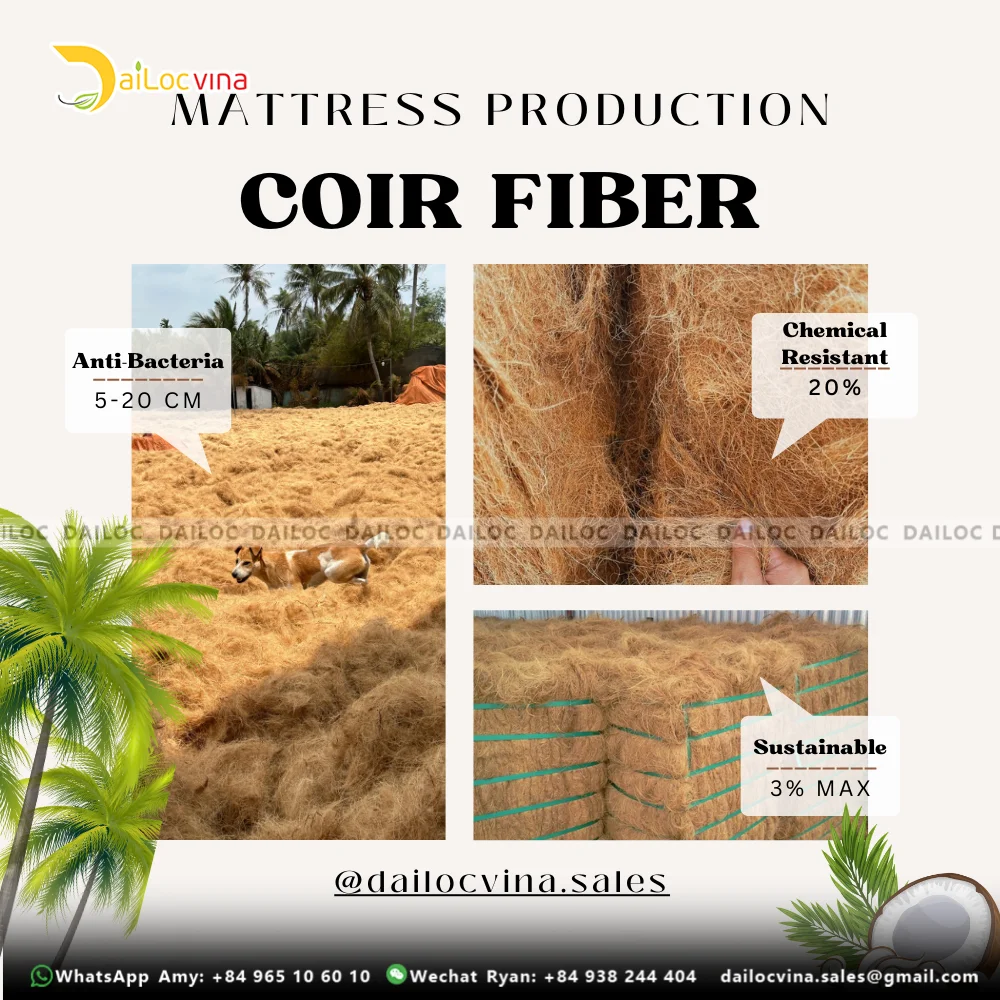 Coconut Coir Fiber For Mattress Production Best Price High Quality Made ...