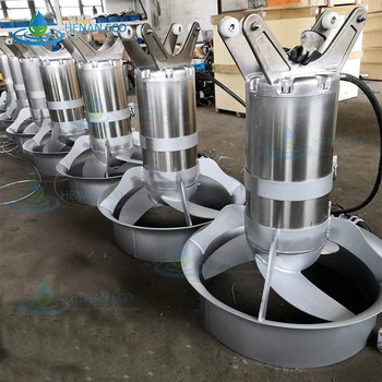 Wastewater Treatment Submersible Mixer High Efficiency Submersible ...