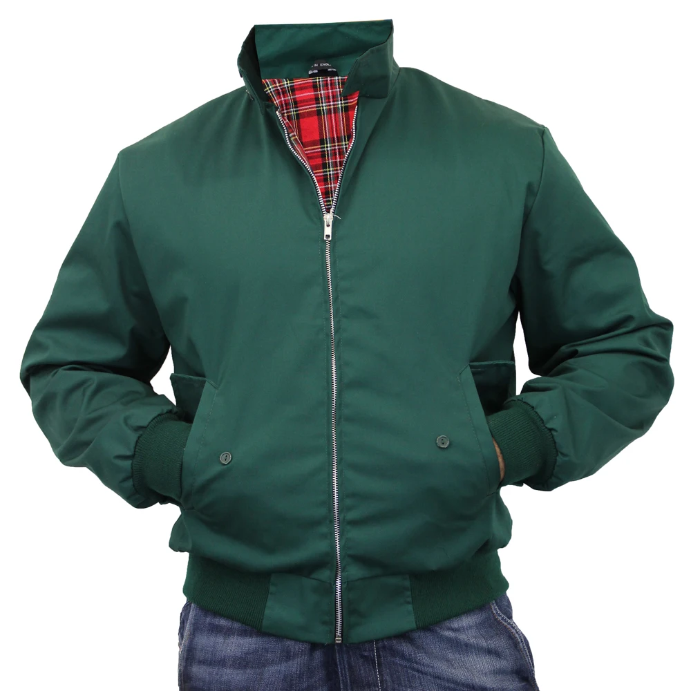 Harrington Jacket Loose Solid Color Plus Size Windbreaker Jackets For ...