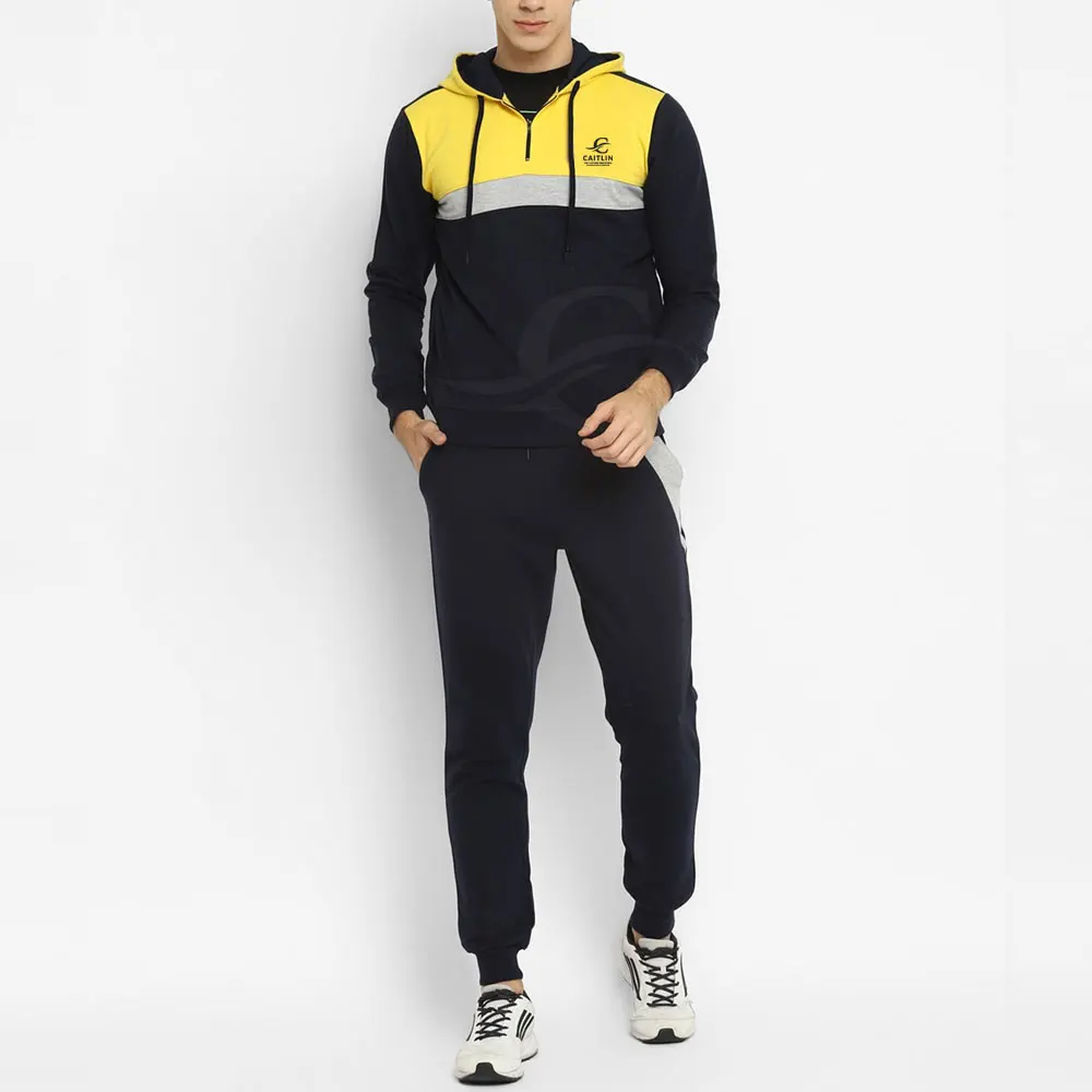 Slim Fitted High Quality Gym Fitness Men's Jogging Tracksuit Sweat Suit ...