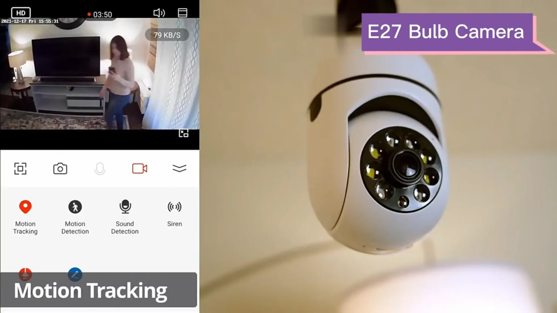 1080p 3mp Night Vision 5g Wireless Auto Tracking 360 Degree Wifi Cctv ...