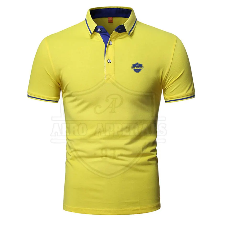 Simple Plain Color Custom Design Polo T-shirt Short Sleeve Breathable ...