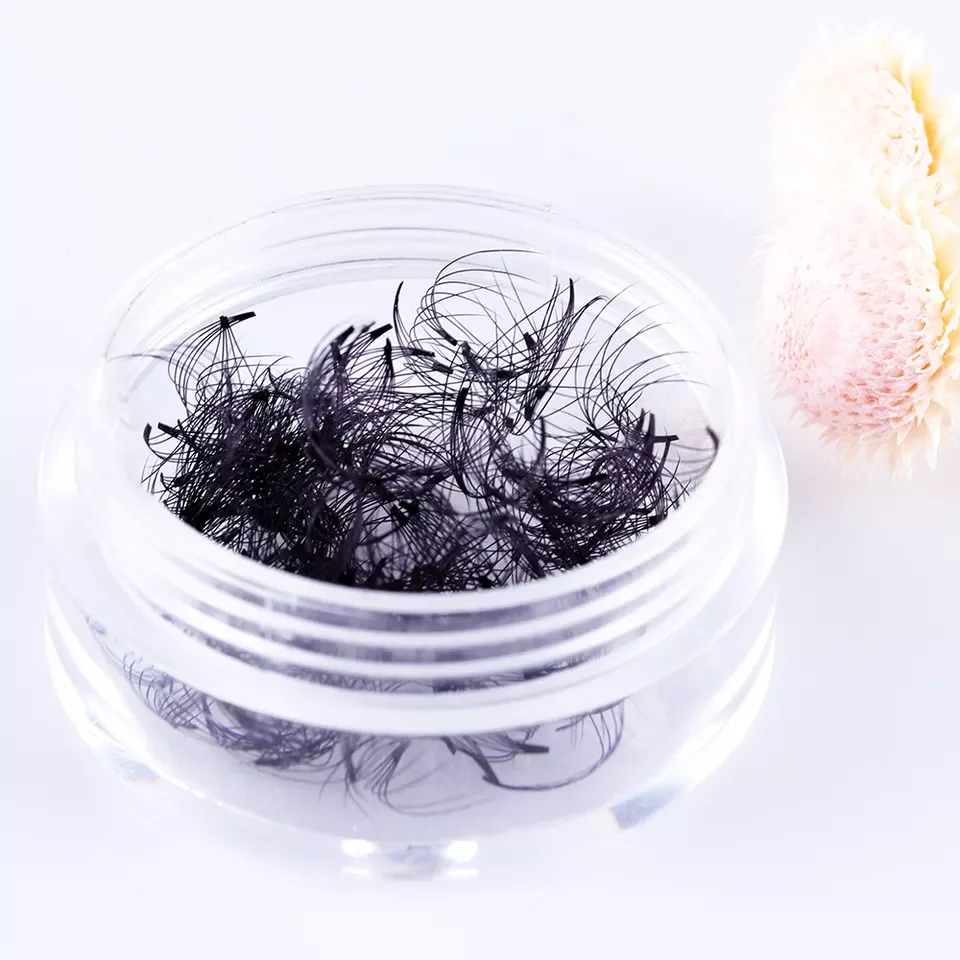 12d 14d Lines Lash Premade Russian Volume Fans Big Trays Sharp Stem Pre ...