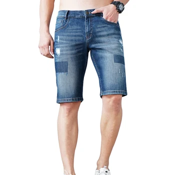 Custom Made Summer Streetwear Vintage Jorts Loose Denim Fashion Men's ...
