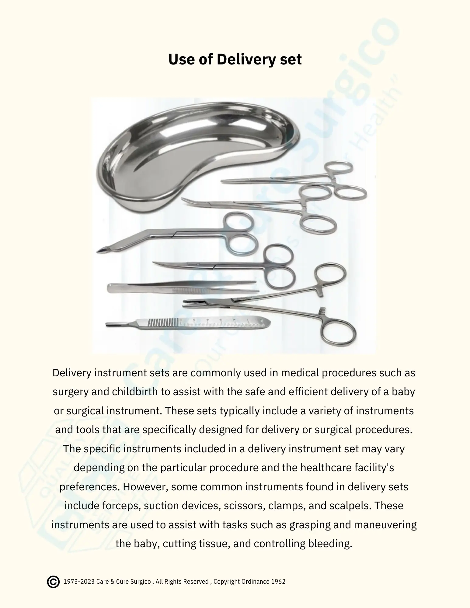Hot Surgical Normal Delivery Instrument Set Like Gynecology Surgery Instruments For Hospital In ...