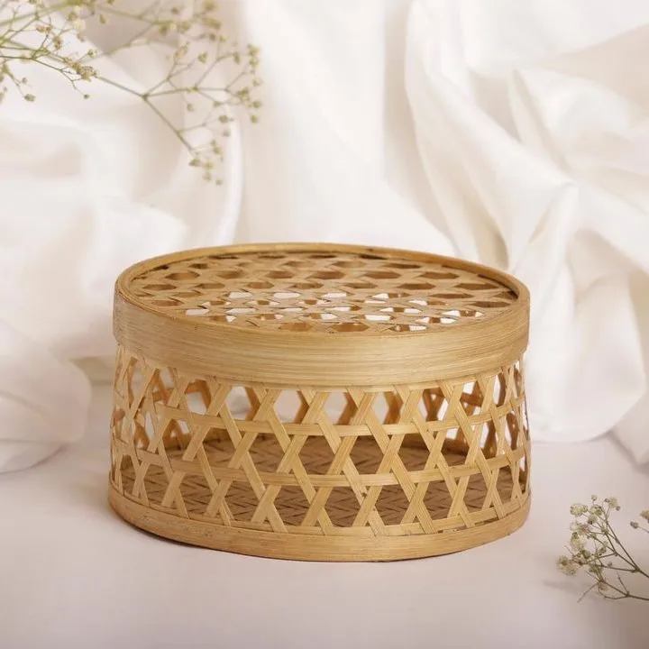 Mini Square Rectangular Cake Boxes Gift Packaging Decorative Bamboo ...