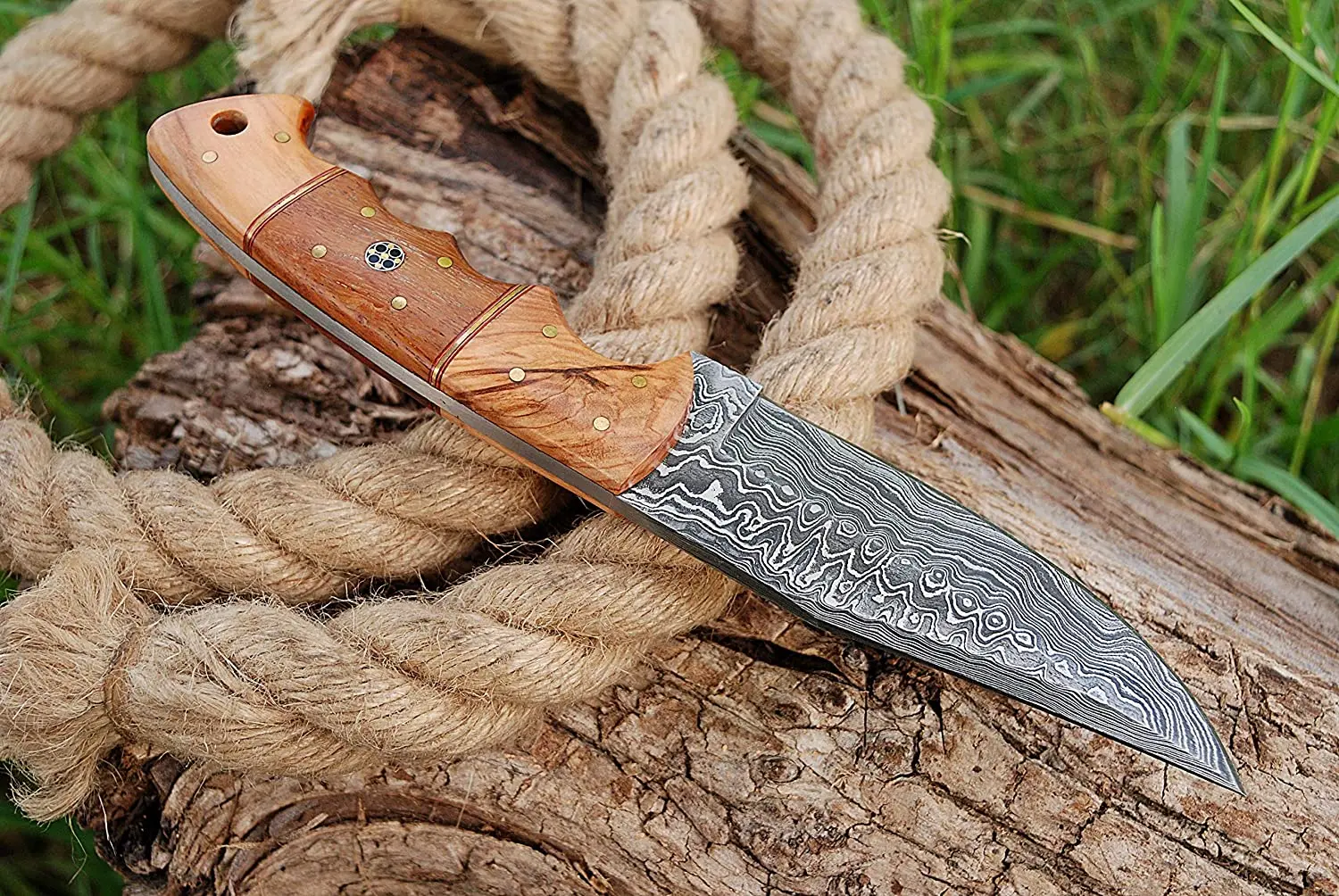 Hand Forged Fixed Blade Knife - Ideal for Outdoor Hunting