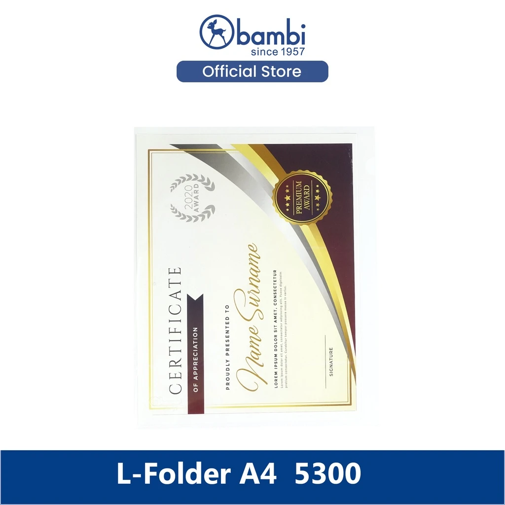 Customized L-Shape A4 Size PP Clear File Folder Office Supplies ...