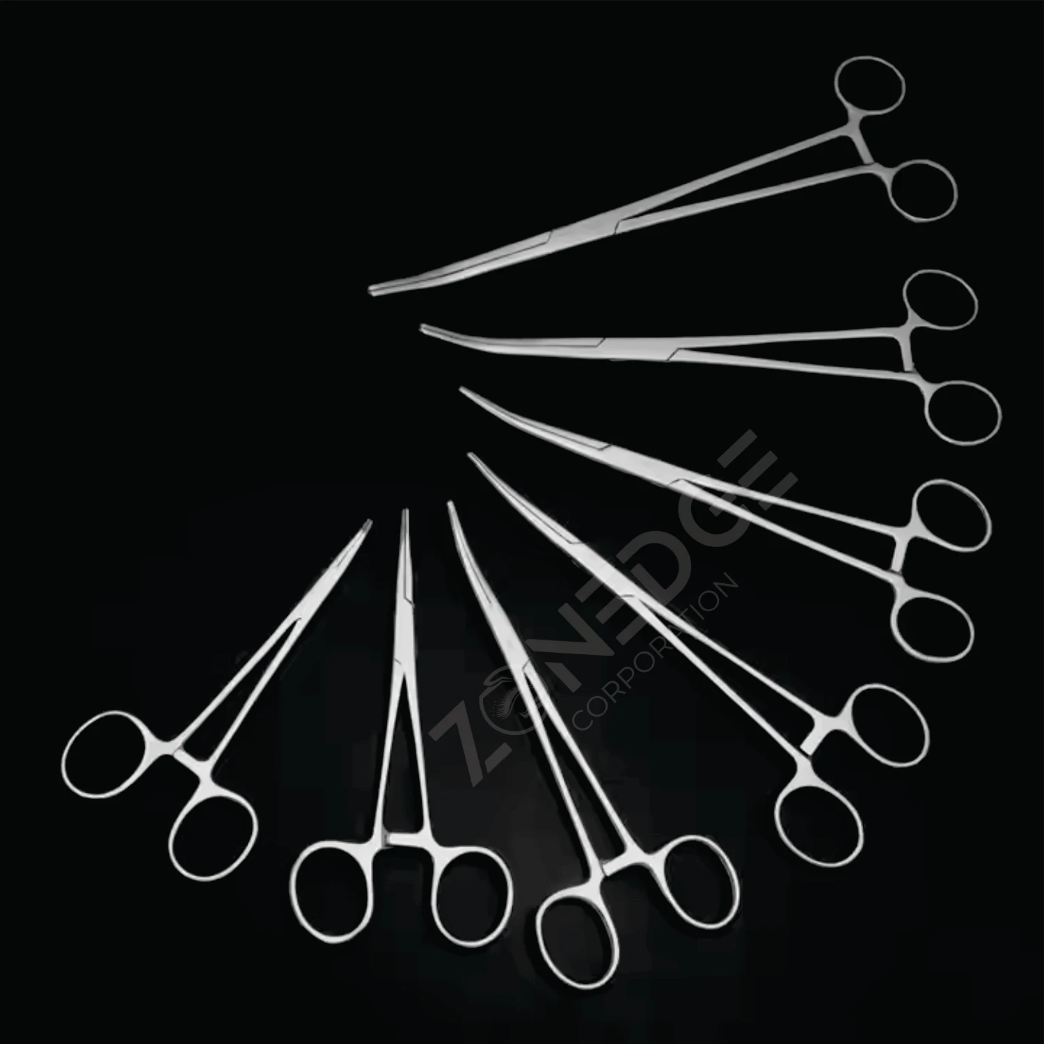 Manual Power Source Stainless Steel Hemostatic Clamp Forceps Surgical ...