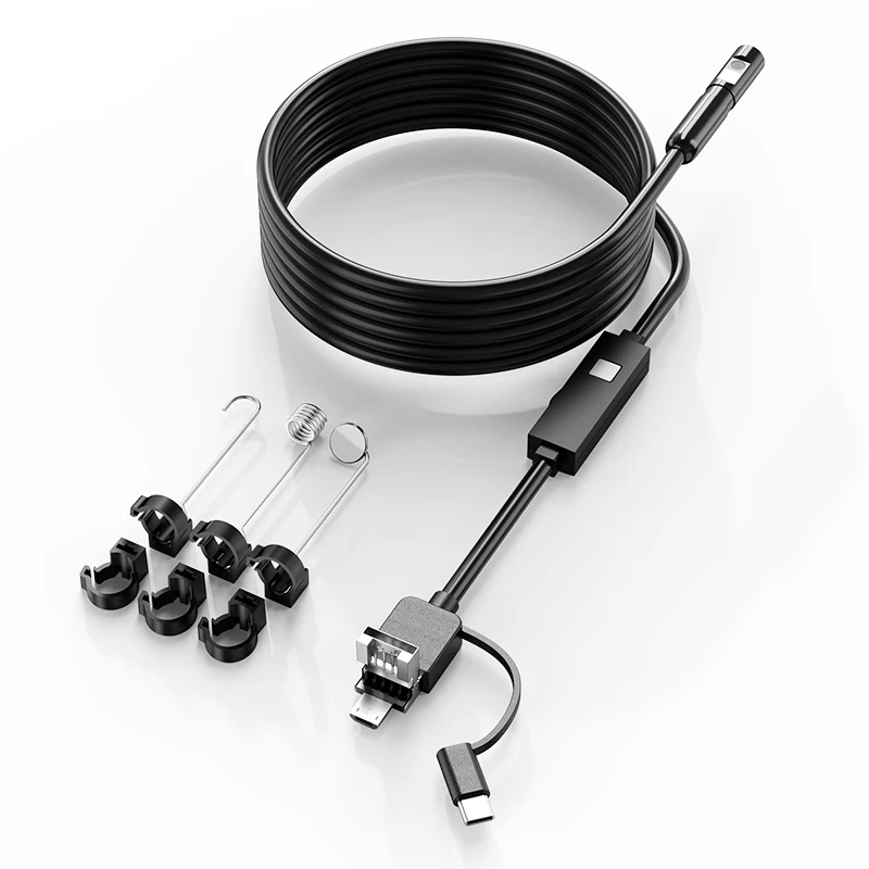 Inskam103A 2MP HD 3cm-500cm 8mm 8LED single lens 5m hard cable auto ...