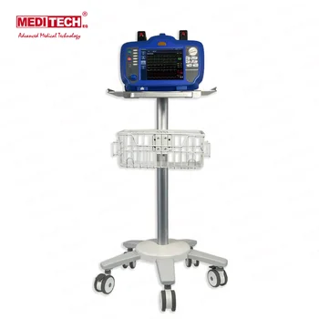 Hospital Trolley High Quality Defibrillator Trolley With Basket - Buy ...