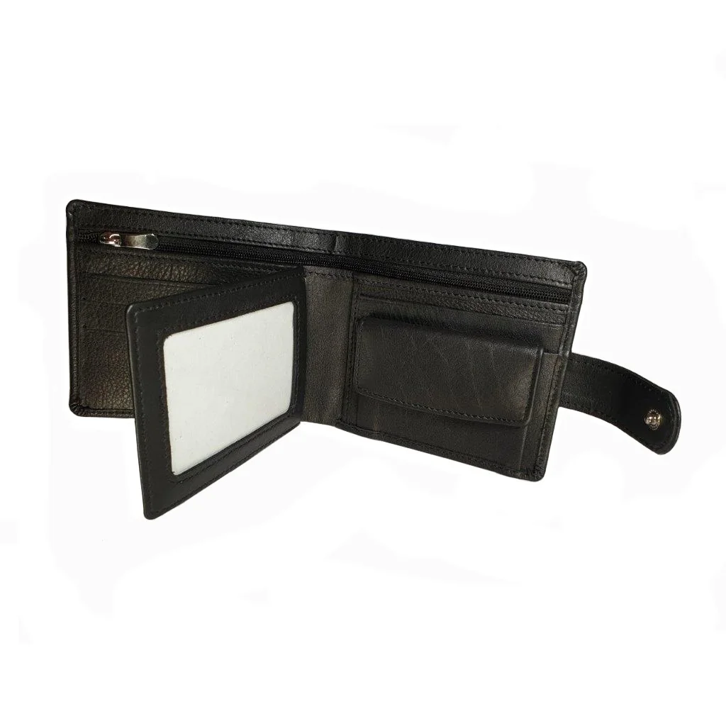 Genuine Leather Bifold Rfid Blocking Bifold Men's Wallet High Grade Top ...