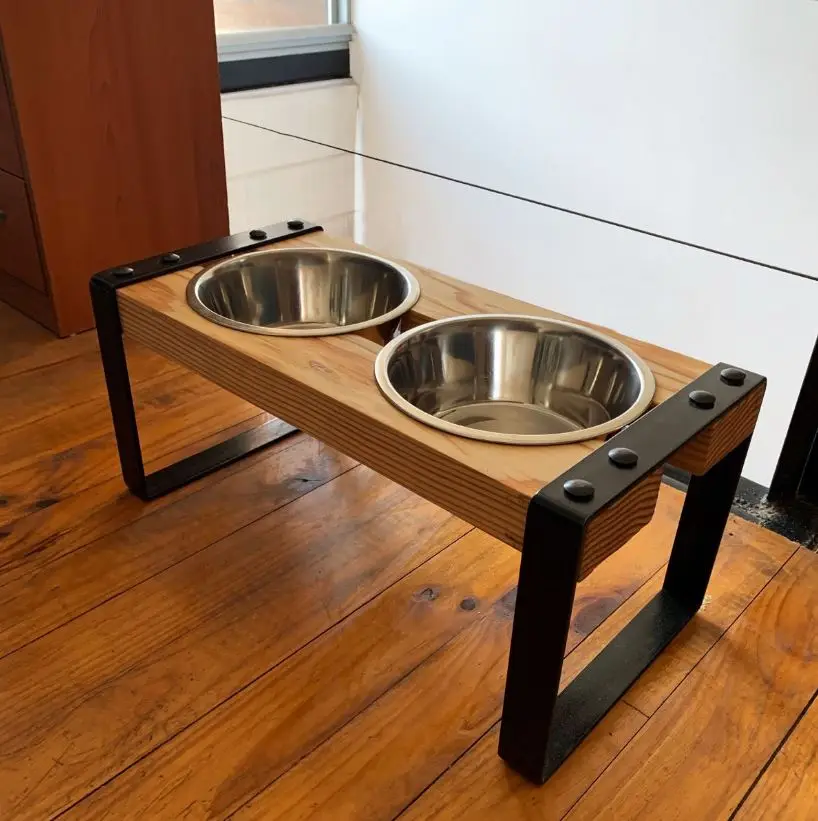 Pet Food Tray Feeder With 2 Bowls - Buy Dog Shaped Pet Food Feeder ...