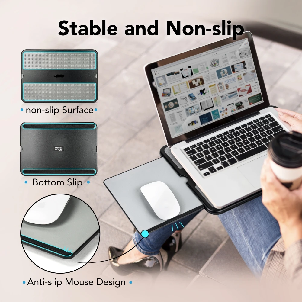 Lightweight Lap Pad with Retractable Mouse Tray - AITATA