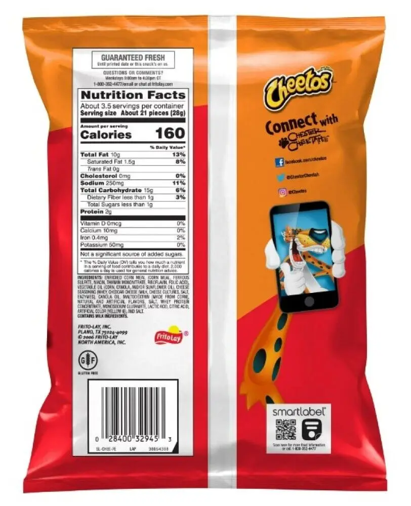Cheetos Crunchy Cheese Flavored Snacks 1 Oz Bag - Buy Cheetos . Cheetos ...