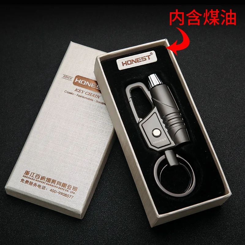 Lt138 Wholesale Honest Brand Metal Matchstick Lighter Outdoor Oil Lighter Match With Light Multi ...