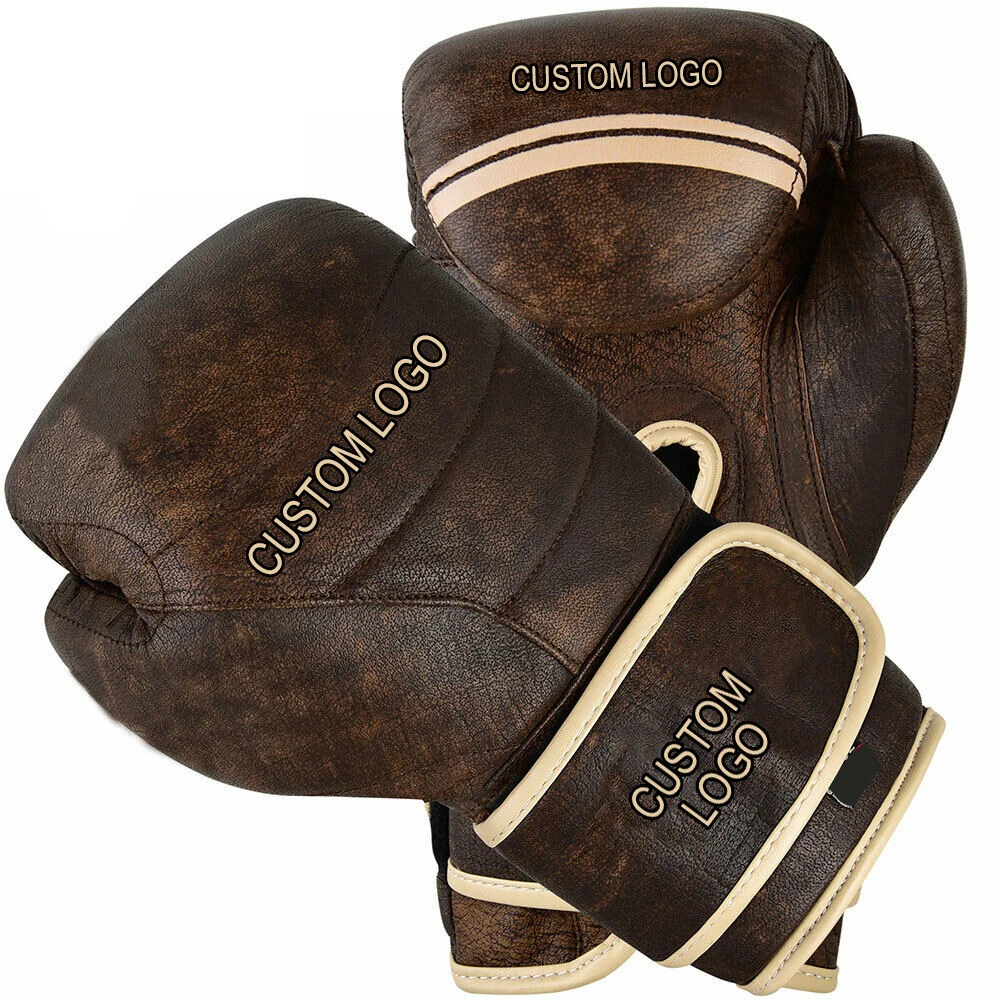 Professional Boxing-gloves Training Custom Logo Leather Genuine Leather ...