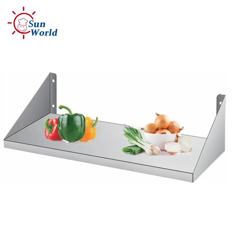 Kitchen Equipment Stainless Steel Shelf Commercial Wall Mounted Storage ...