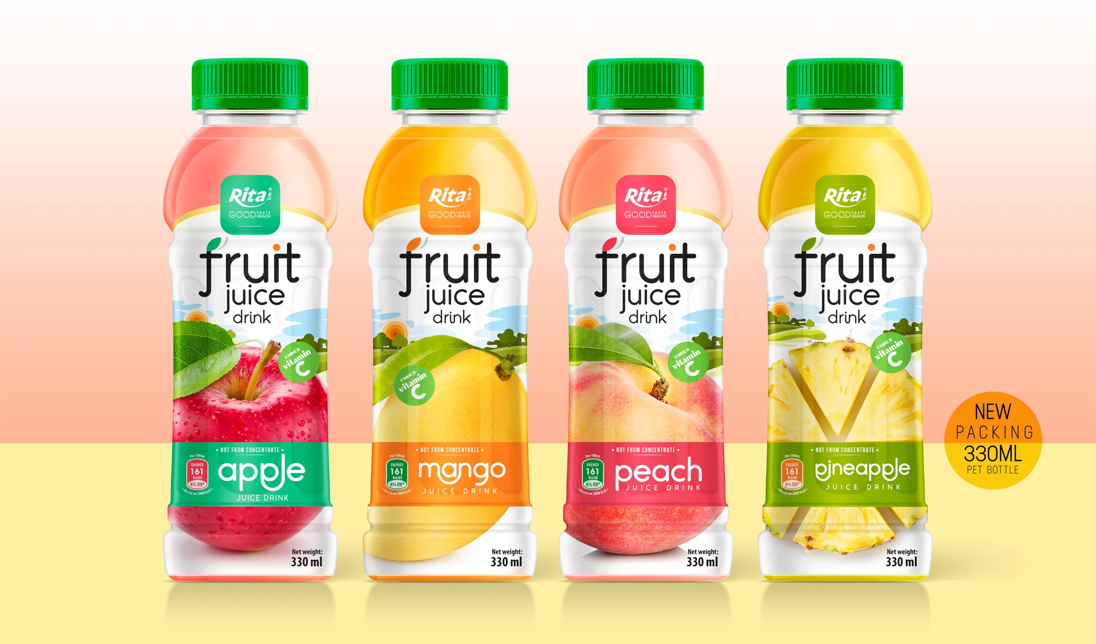 330ml Mango Juice - Puree, Filtered, and Fresh-squeezed