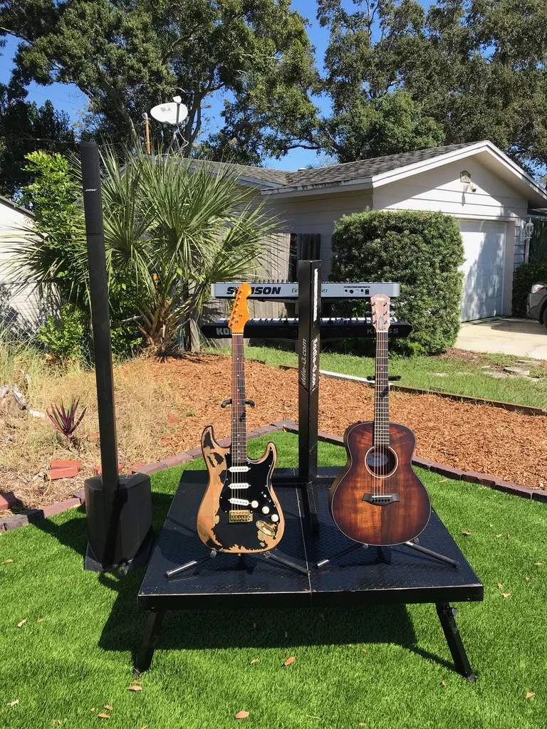 My Stage Premium Quality Top Grade 8x8 Portable Stage & Riser (4 Mystage Decks) Made In United ...