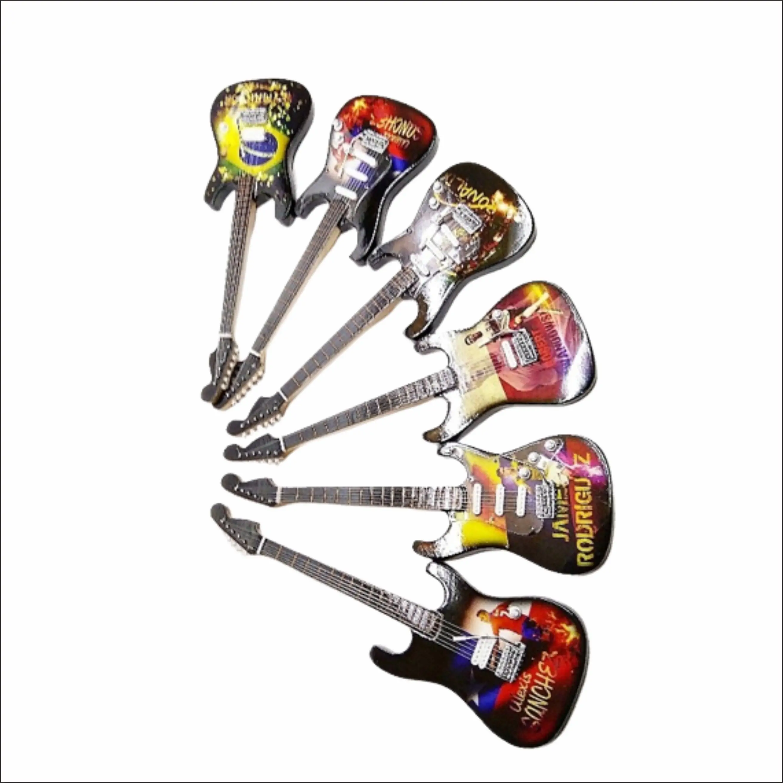 Hand Crafted Product Wooden Miniature Guitars Customize Design for ...