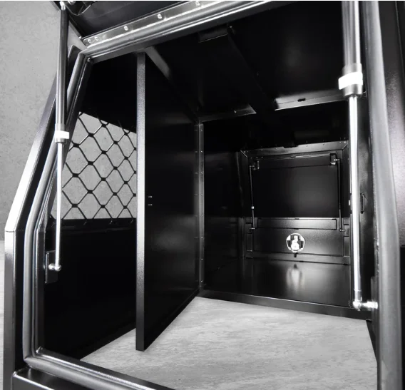 Aluminum Dog Boxes Dual Cab Ute Full Open Tool Box Double Door Aluminum ...