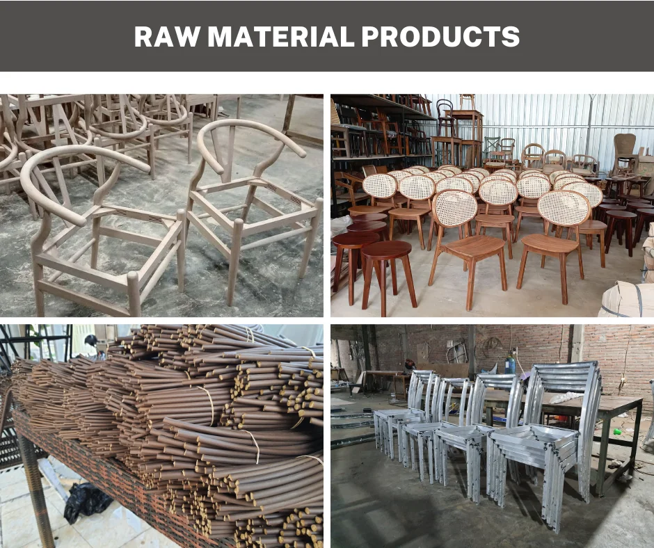 Modern Luxury Wooden Dining Table Set Furniture Natural Color Solid ...