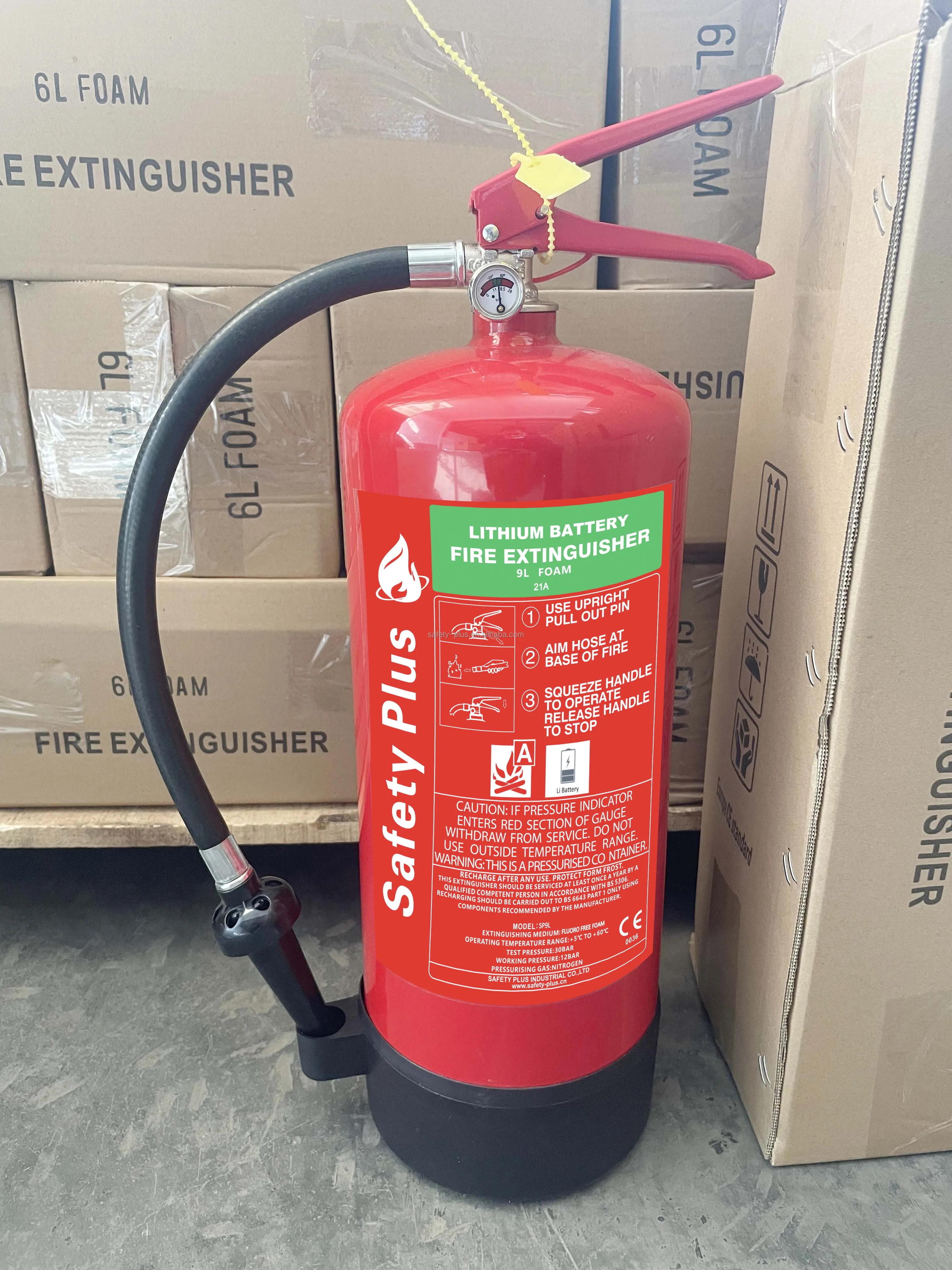 6l/9l Ce Standard Fire Extinguisher Filled In "firefilm-bf" Special ...