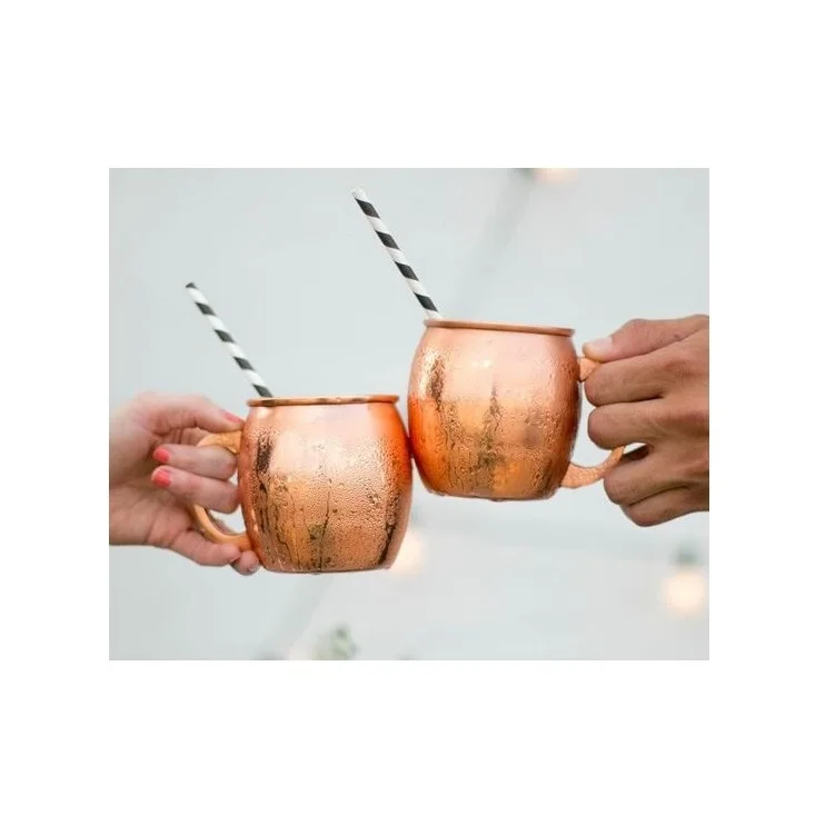 New Design hammer Point Moscow Mule Copper Mug With Golden Handle 14oz ...