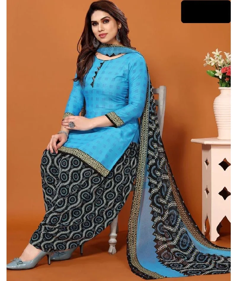 Las mujeres más hermosas usan Material de algodón Salwar Kameez nuevos ...