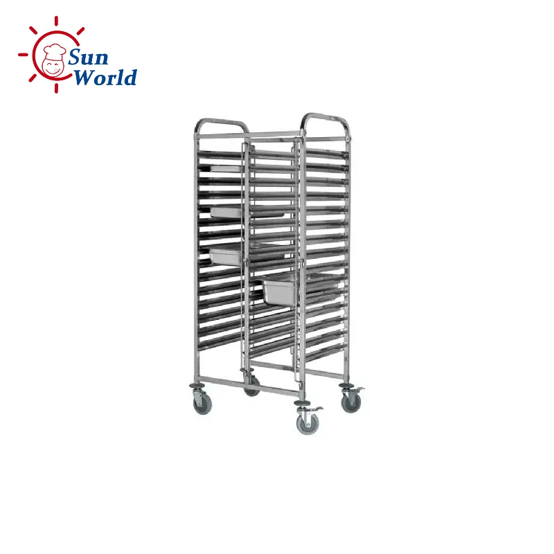 Stainless Steel Commercial Industrial Bakery Trolley 304 Stainless ...