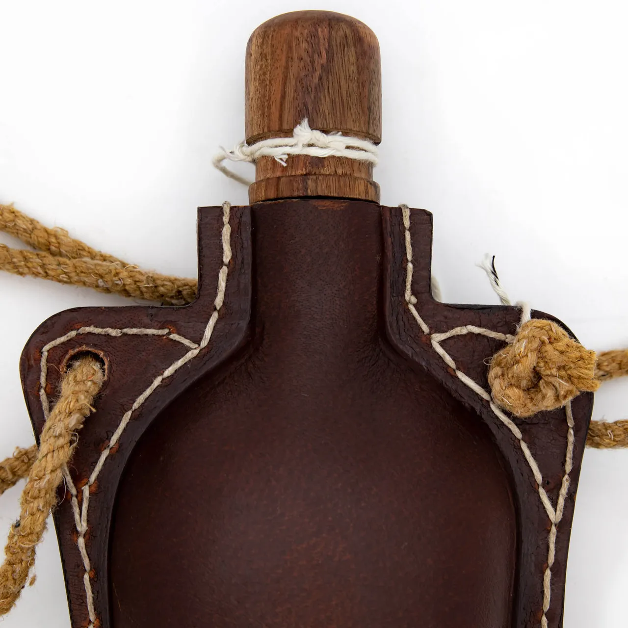Genuine Cowhide Leather Costrel Water Bottle - Customized